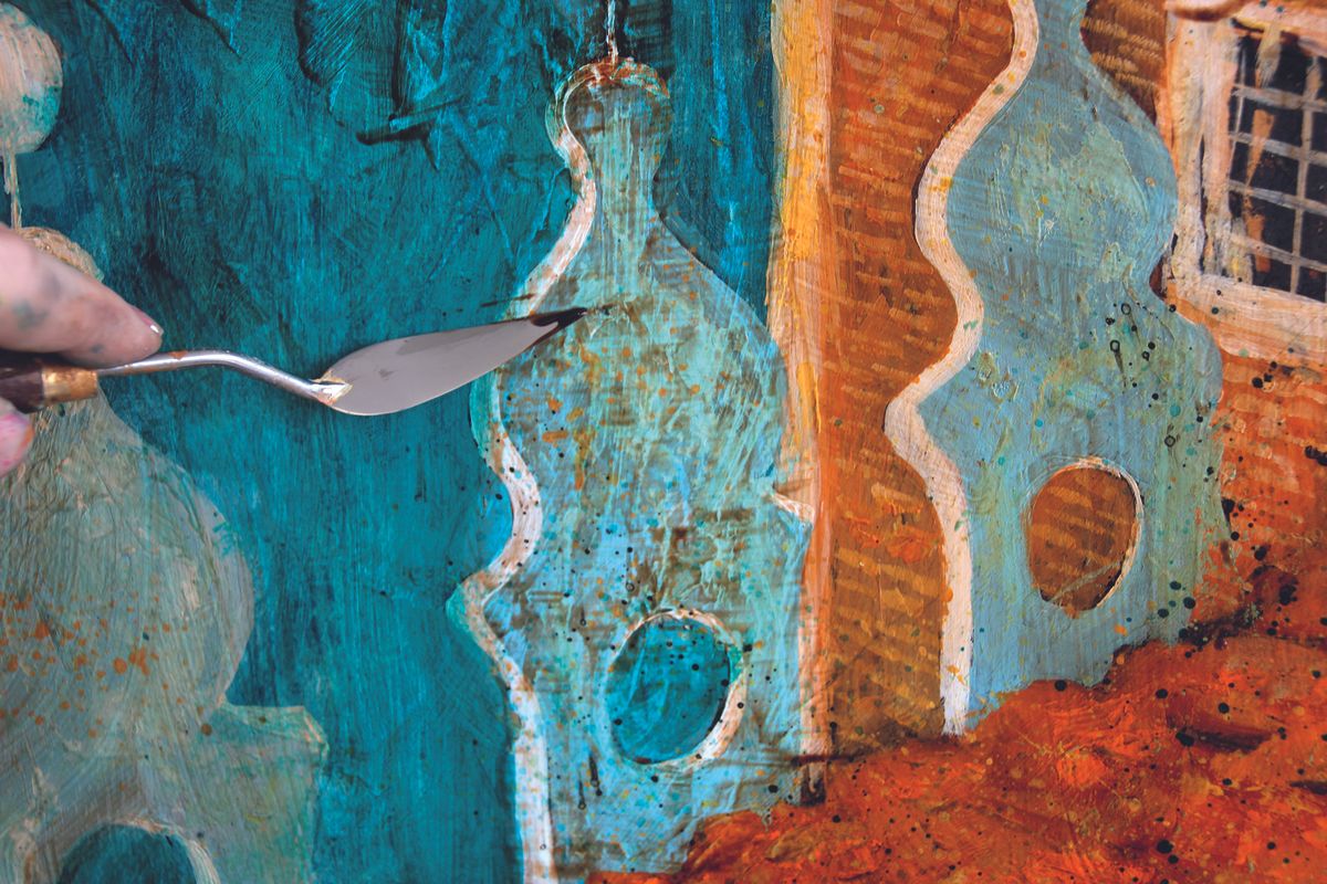 How to paint on a board: Create texture with acrylics | Creative Bloq