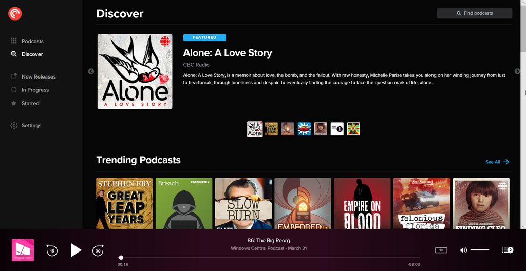 Pocket Casts Desktop for Windows 10 is a fantastic podcast app ...