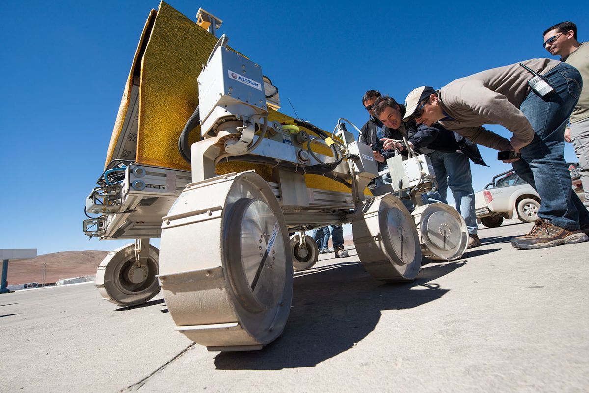 Photos: Europe's Mars Rover Prototype Takes a Test Drive | Space
