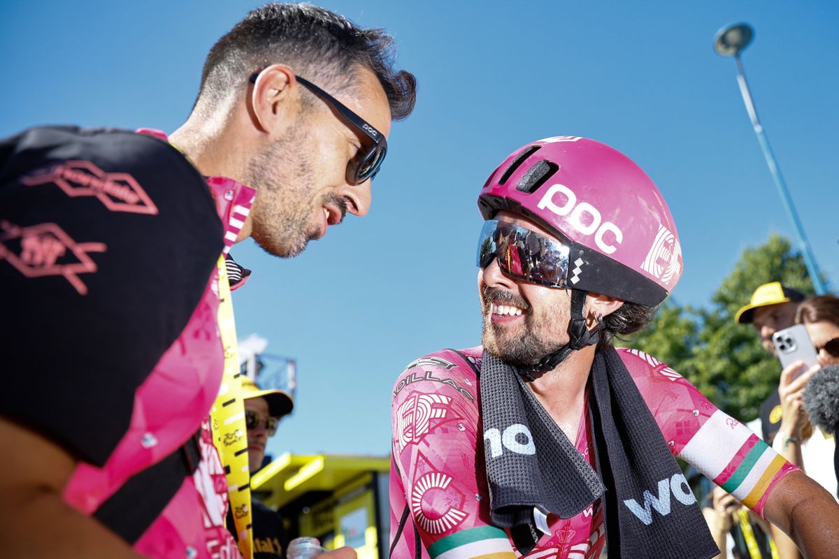 Aero sunglasses and cut-off skinsuit sleeves - Ben Healy's aero tricks ...