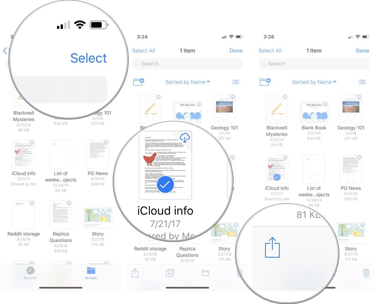 How to share a document using the Files app and iCloud Drive on iPhone ...