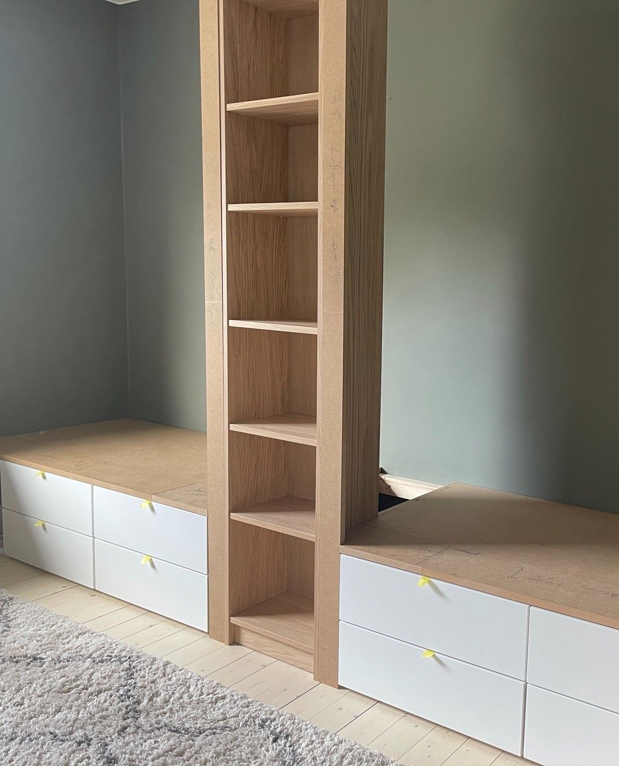 This IKEA BILLY hack created a whimsical child retreat