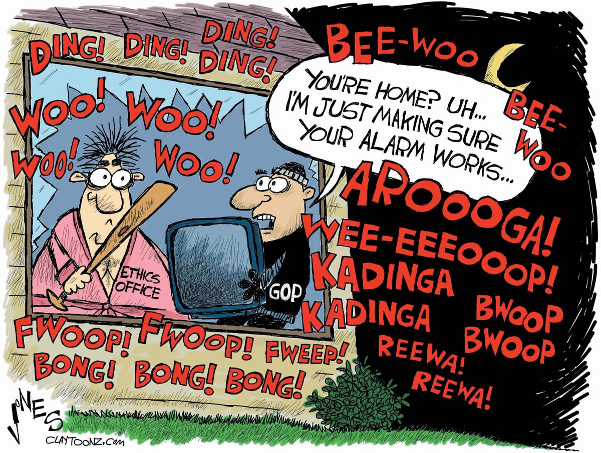Political cartoon U.S. GOP Republicans House Ethics office | The Week