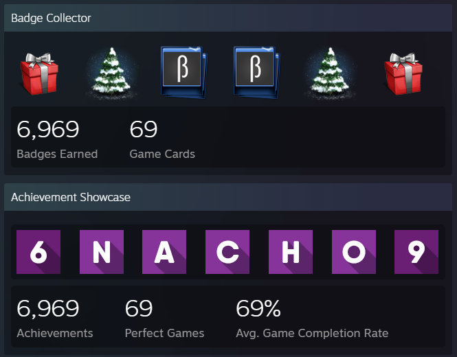 This Steam account is dedicated to the number 69, which is nice | PC Gamer