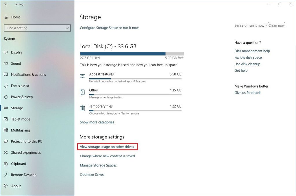 How to view all storage devices with the Settings app on Windows 10 May ...