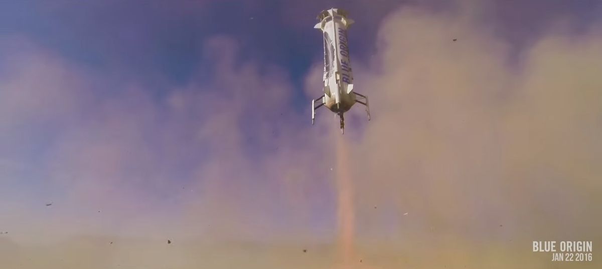 Blue Origin's New Shepard Rocket Lands Again: 2nd Test Flight Photos ...