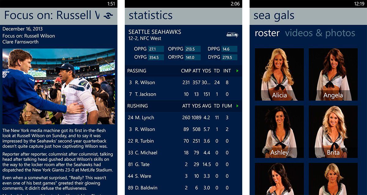 Official apps for several NFL teams hit Windows Phone just in time for ...