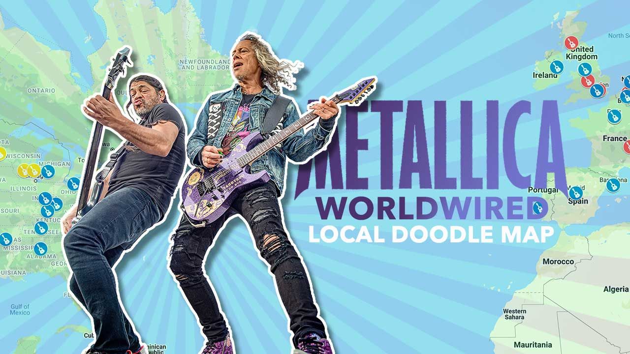 The Metallica Doodle Map: local songs for local people | Louder