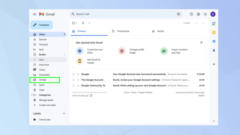 How to archive email in Gmail | Tom's Guide