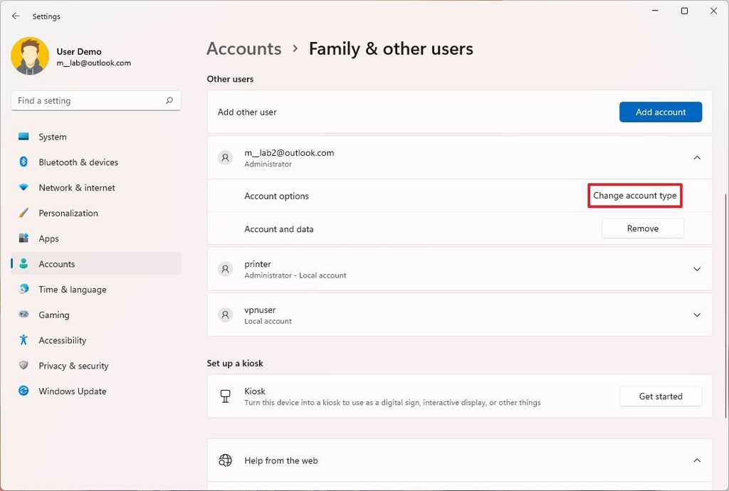 How to change account type on Windows 11 | Windows Central