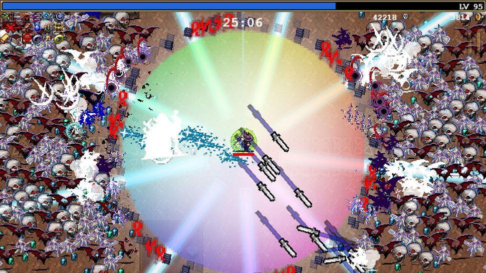 I'm addicted to Vampire Survivors and its glorious visual overload ...