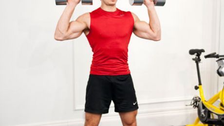 Squat to rotating press | Coach