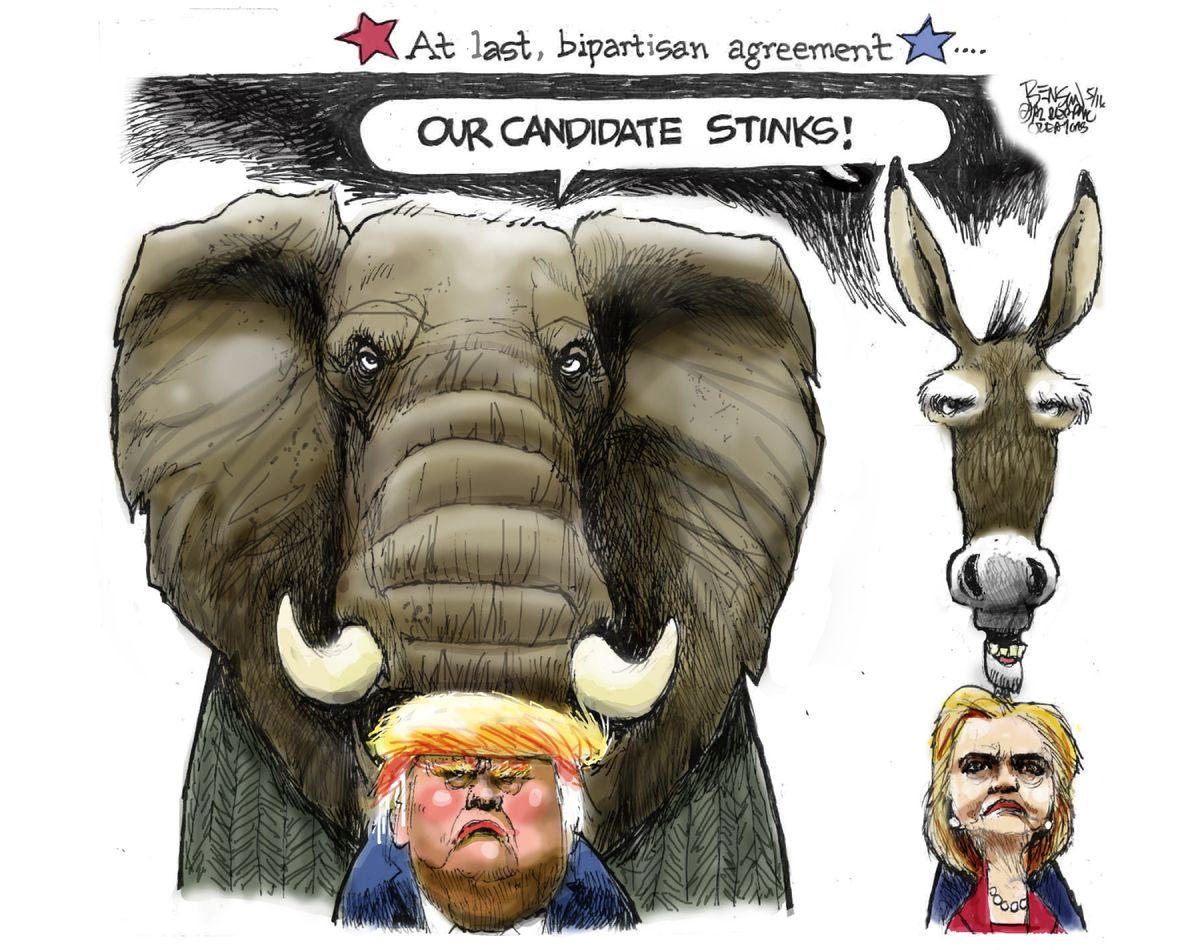 Political Cartoon U.S. Bipartisan Agreement 2016 | The Week