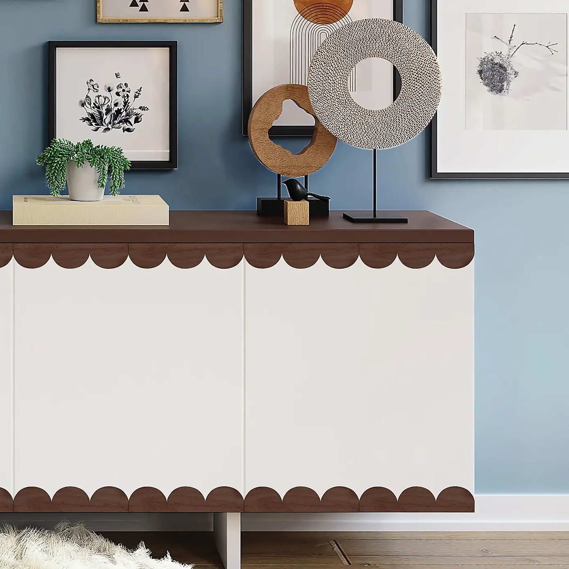 Dunelm’s scallop trim is an easy way to customise furniture | Ideal Home