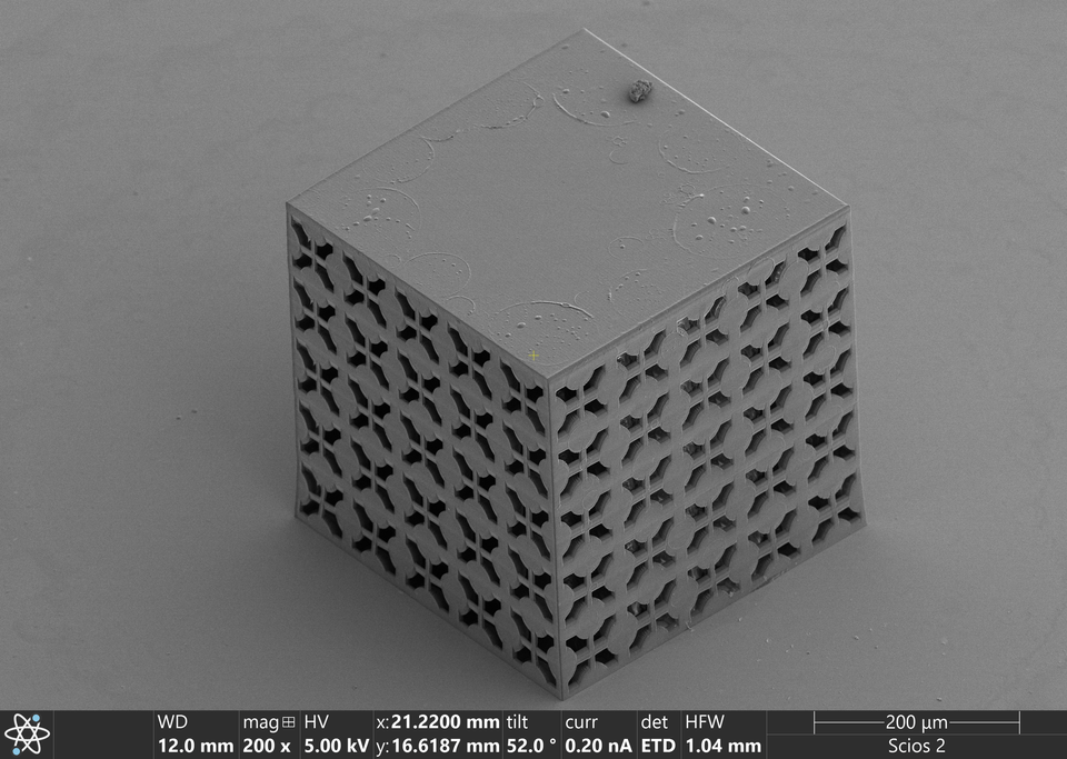 3D printed structures 10 times thinner than a human hair — 'extremely ...