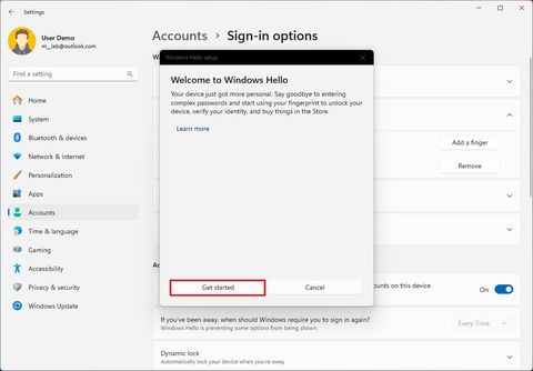 How to configure Windows Hello authentication on Windows 11 | Windows ...