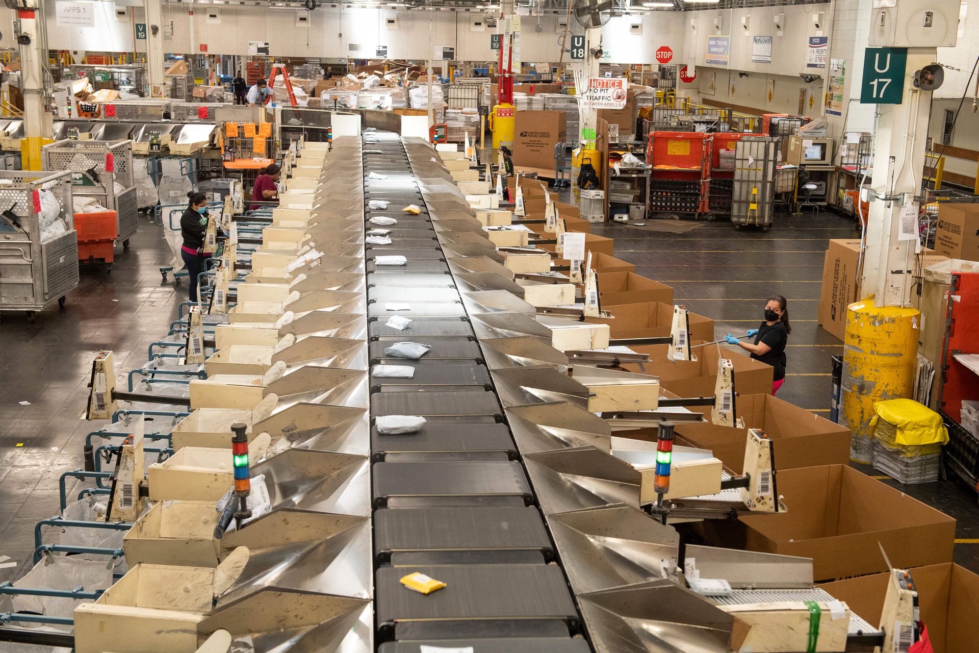 Postal workers are sounding the alarm as mail sorting machines are ...