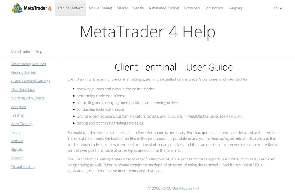 MetaTrader 4 Review | TechRadar