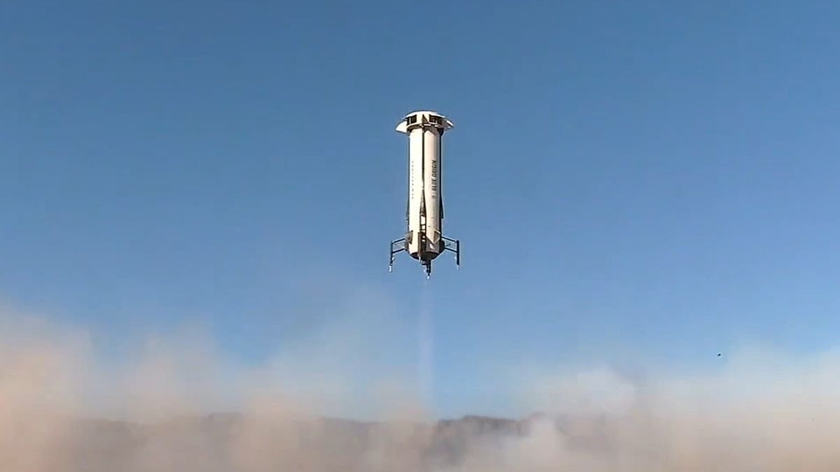Blue Origin launches 2nd human-rated New Shepard rocket, nails landing ...