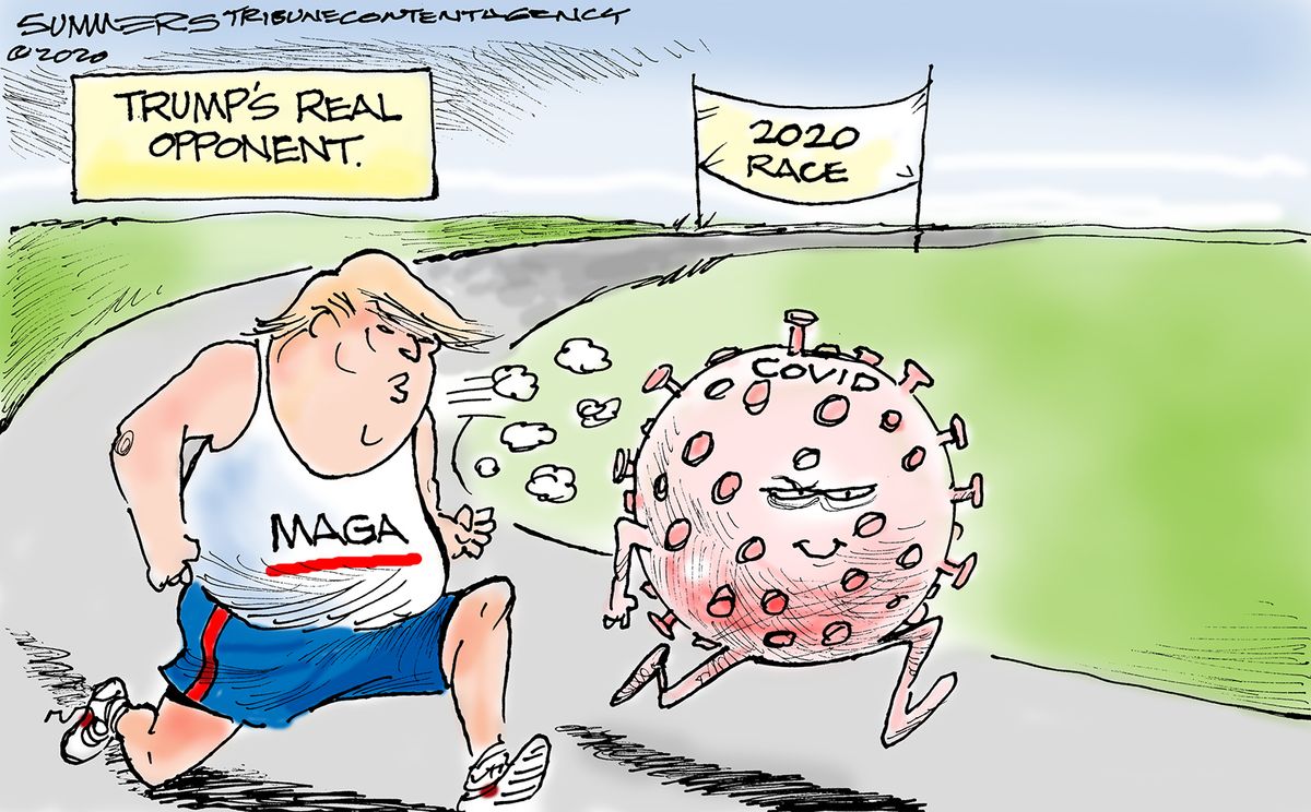 Political Cartoon U.S. Trump 2020 coronavirus | The Week