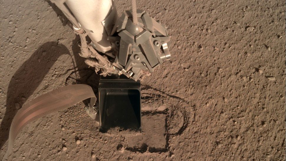 NASA’s Stuck Mars 'Mole' Gets a Helping Hand from Arm Scoop | Space