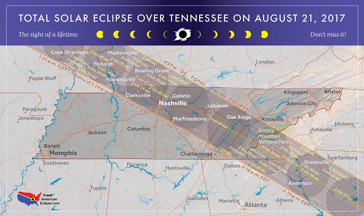 Path of Totality 2017 - August 21st Solar Eclipse Maps and Photo Guide ...