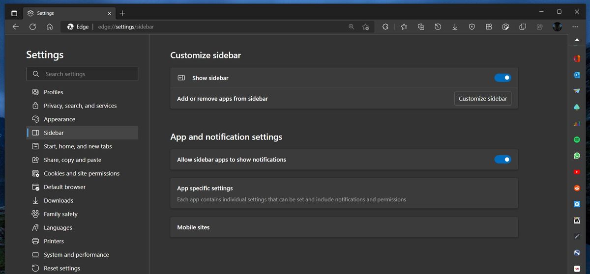 Microsoft is working on new Sidebar options for Edge | Windows Central
