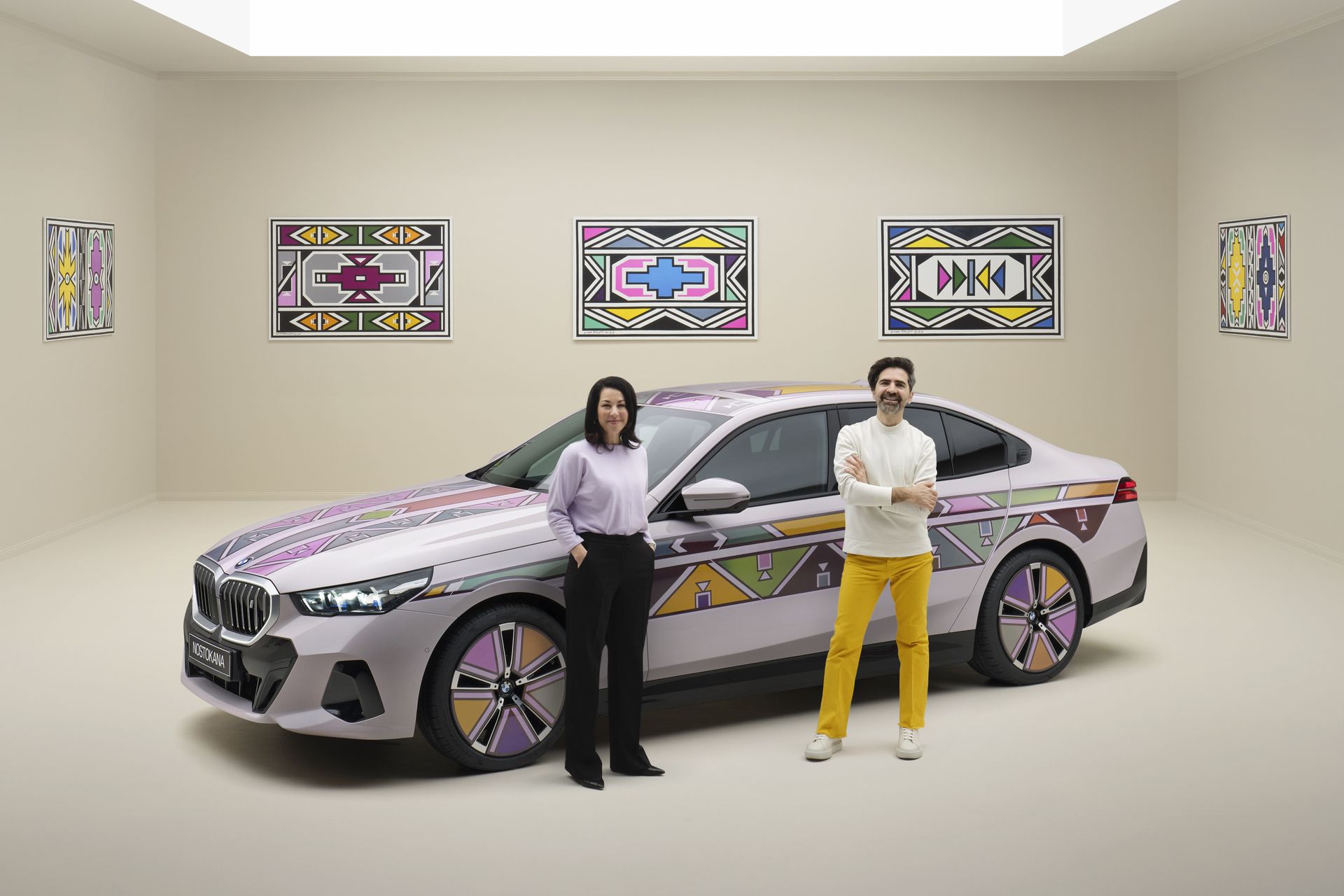 BMW i5 Flow NOSTOKANA, the new Art Car unveiled at Frieze LA | Wallpaper*