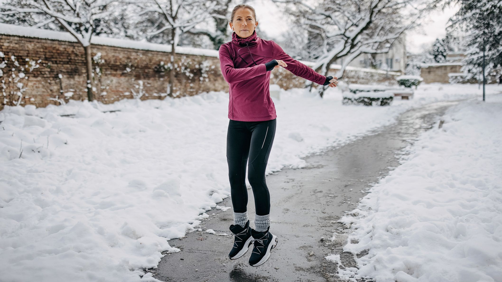 "This warm-up is especially necessary on cold days"—a physical ...