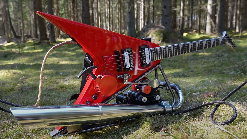 This YouTuber has built a guitar that runs on gas (and it’s a health ...