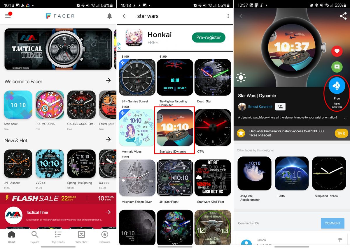 Facer Watch Faces Android _ Facer Watch Faces – XQVUE