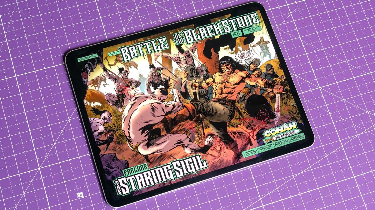 I just started reading comics on the iPad Pro OLED — and it's a game ...