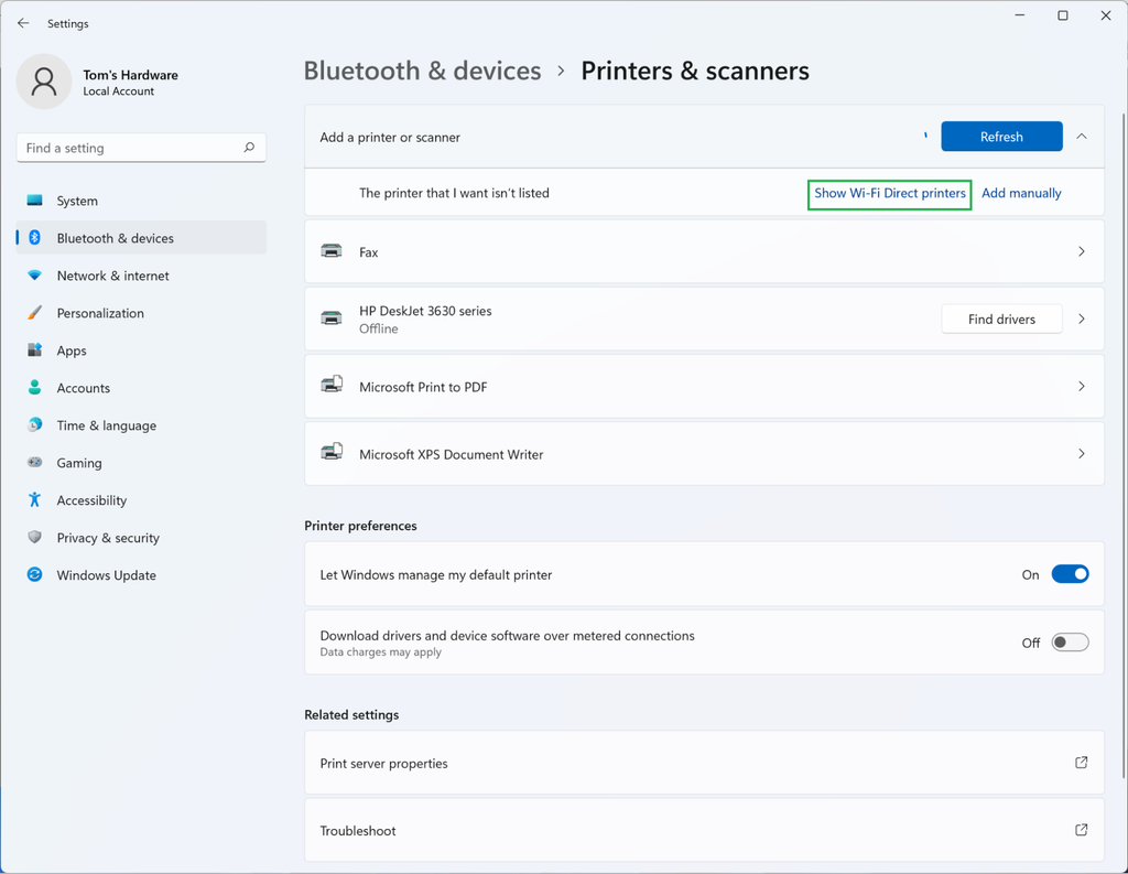 How to Add a Printer in Windows 11 or 10 | Tom's Hardware
