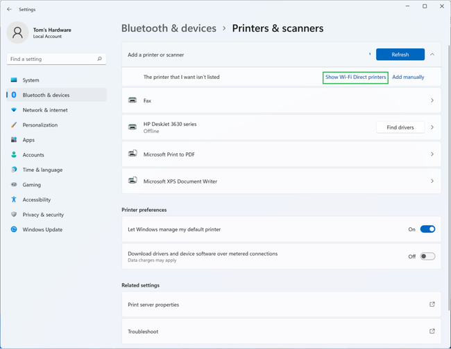 How to Add a Printer in Windows 11 or 10 | Tom's Hardware