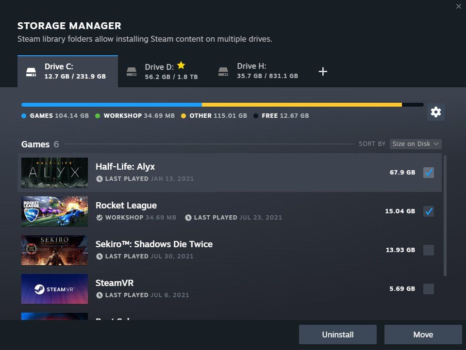 Steam overhauls download page and storage management in latest update ...