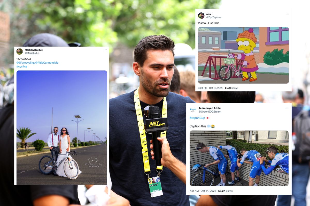 Tweets of the week: Tom Dumoulin runs, Lotte Kopecky guts a fish, and a ...