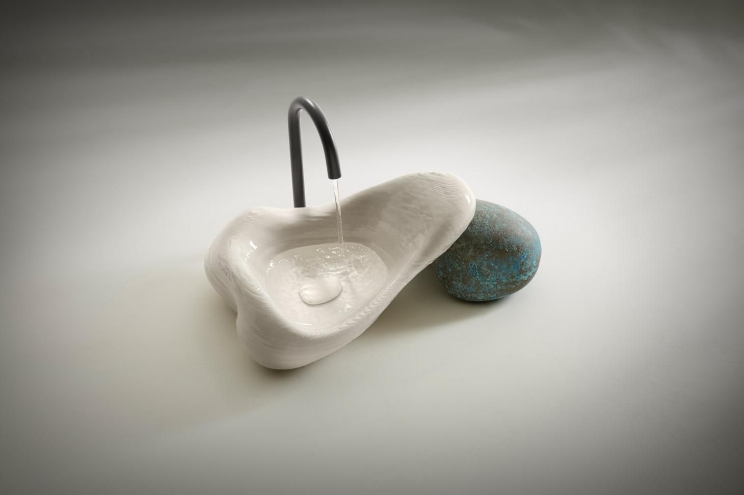 Daniel Arsham Kohler sink made of 3D printed ceramic | Wallpaper
