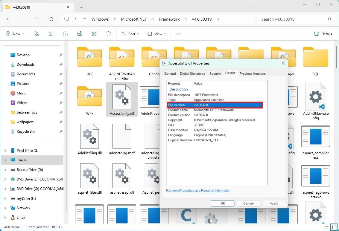 Check .NET Framework version on Windows 10 and 11 | Windows Central