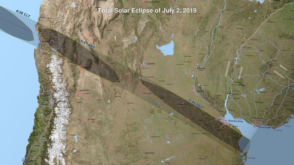 Total Solar Eclipse 2019: Path, Viewing Maps and Photo Guide | Space