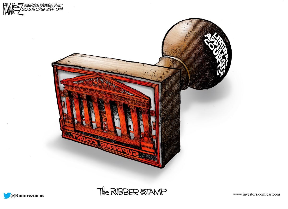 Political Cartoon U.S. Court System 2016 | The Week