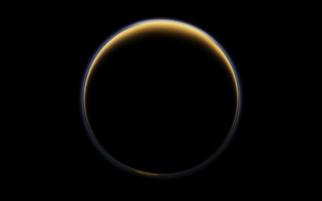 Cassini Toward Night Side of Titan Wallpaper | Space