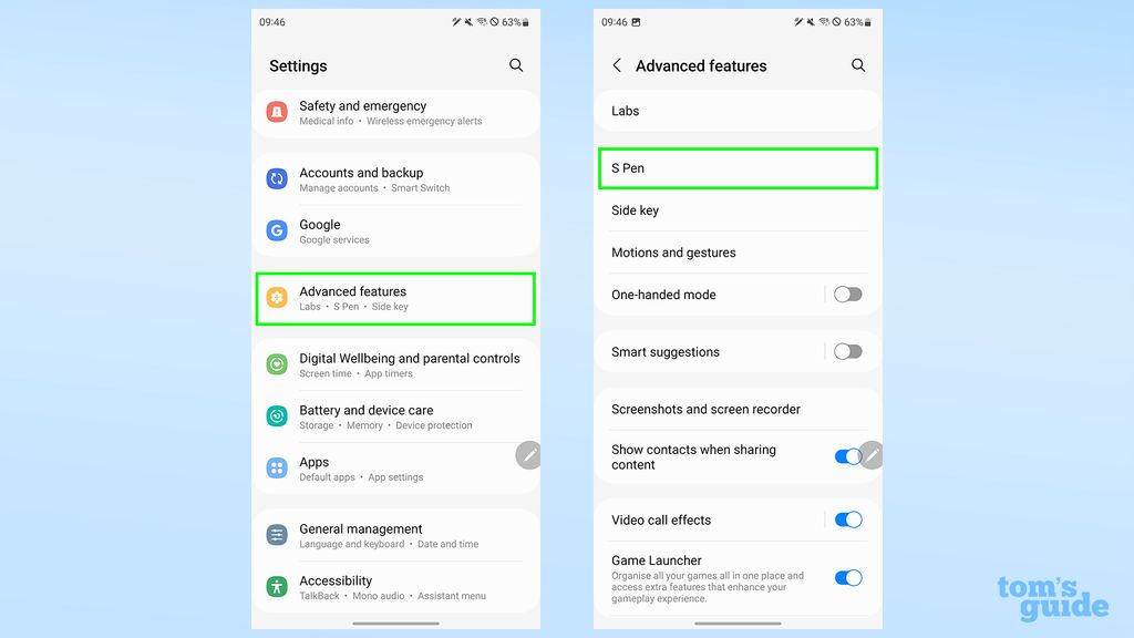 How to change Samsung Galaxy S23 Ultra S Pen settings | Tom's Guide