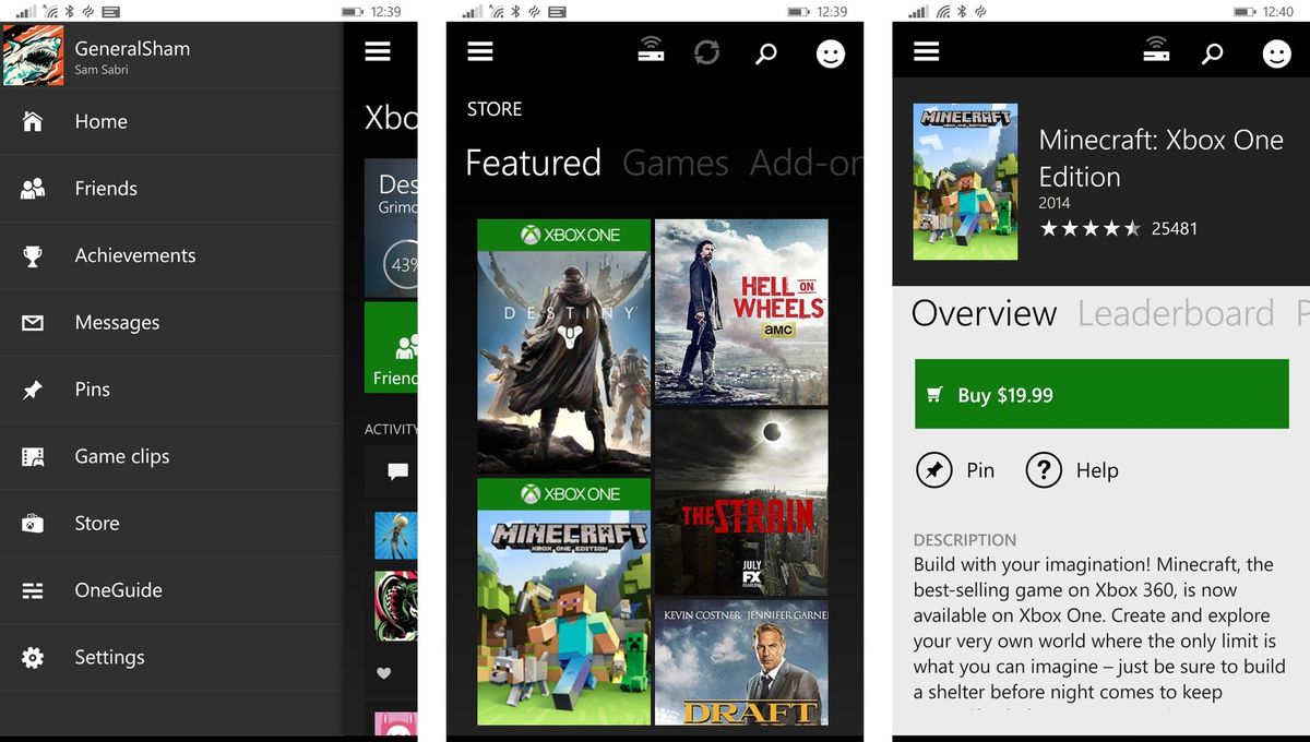 How to use Windows Phone to download games and apps to your Xbox One ...