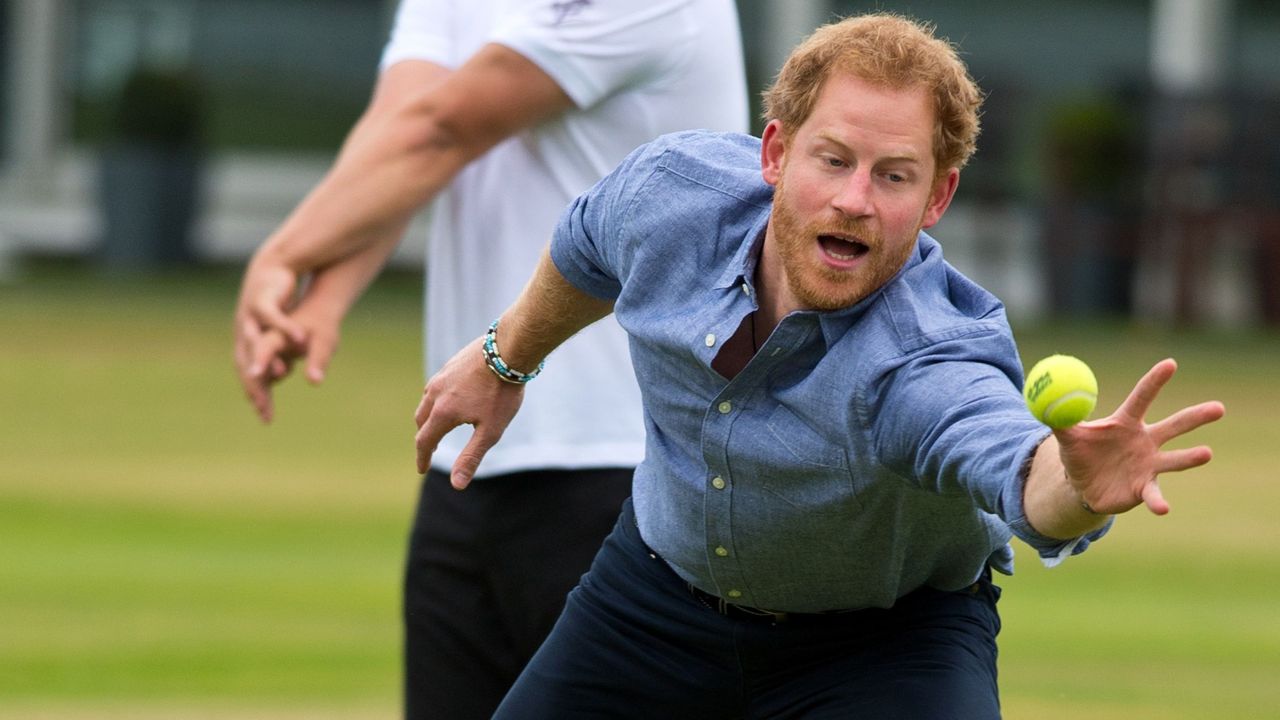 Prince Harry Loves Tennis Balls - Watch Prince Harry Lose His Mind ...