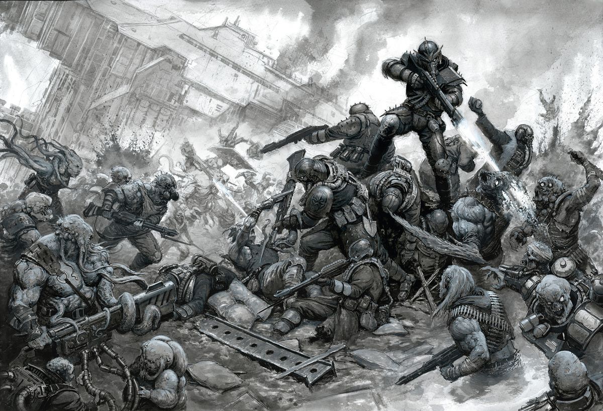 How to paint epic Warhammer battles in traditional pen and ink ...