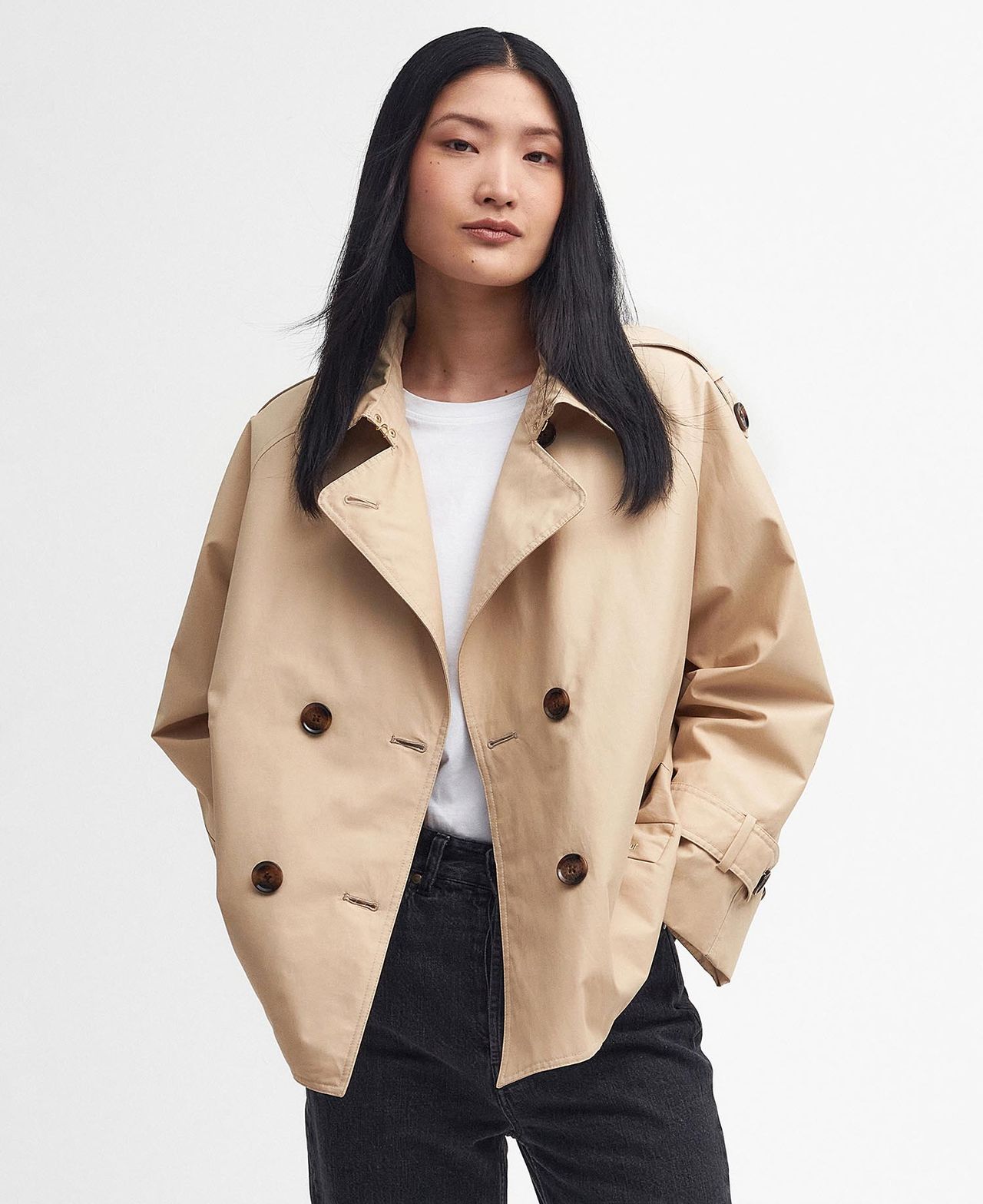 Fashion People Are Snapping Up Hush's Cropped Trench Coat | Who What Wear