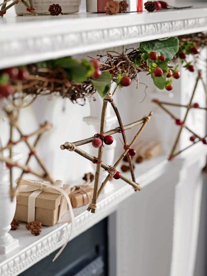 Twig decorations: how to turn garden twigs into stylish Christmas ...