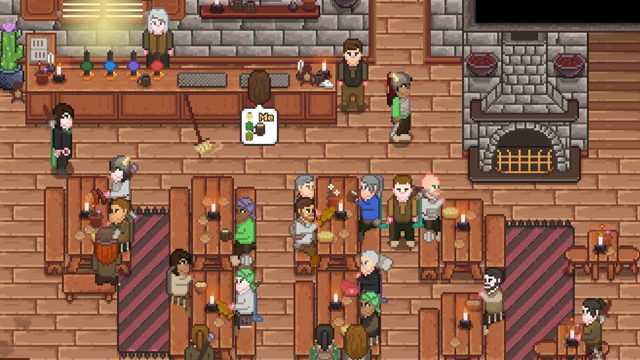 If you can't go to a real bar, manage one in this lovely fantasy tavern ...