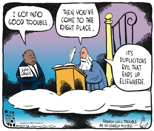 Editorial Cartoon U.S. John Lewis RIP | The Week