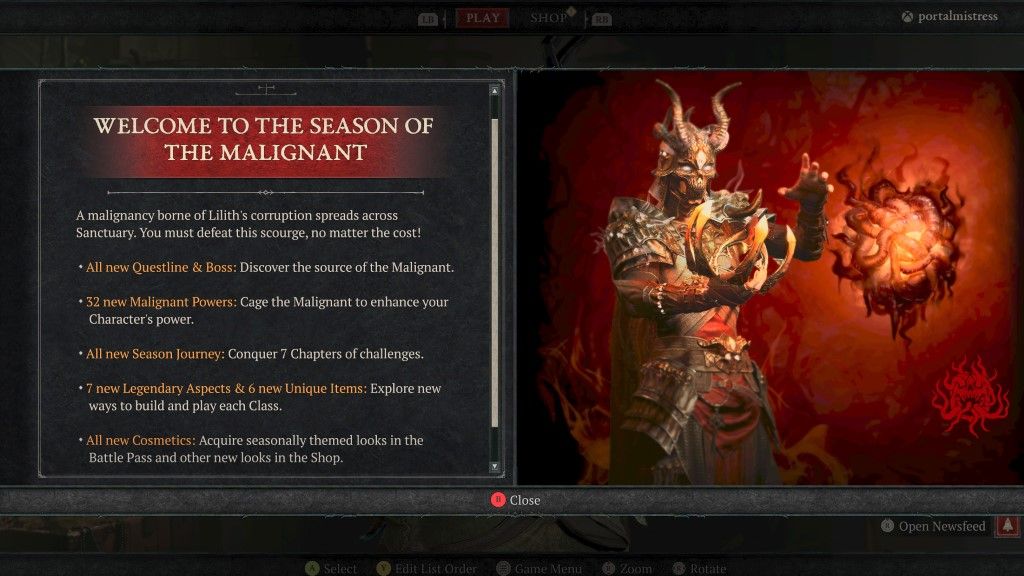 Diablo 4 Season 1 'of the Malignant': Start date, Battle Pass rewards ...